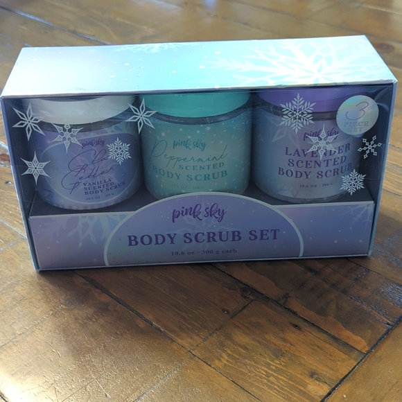 Pink Sky | Skincare | Nwt 3 Set Body Scrub | Poshmark